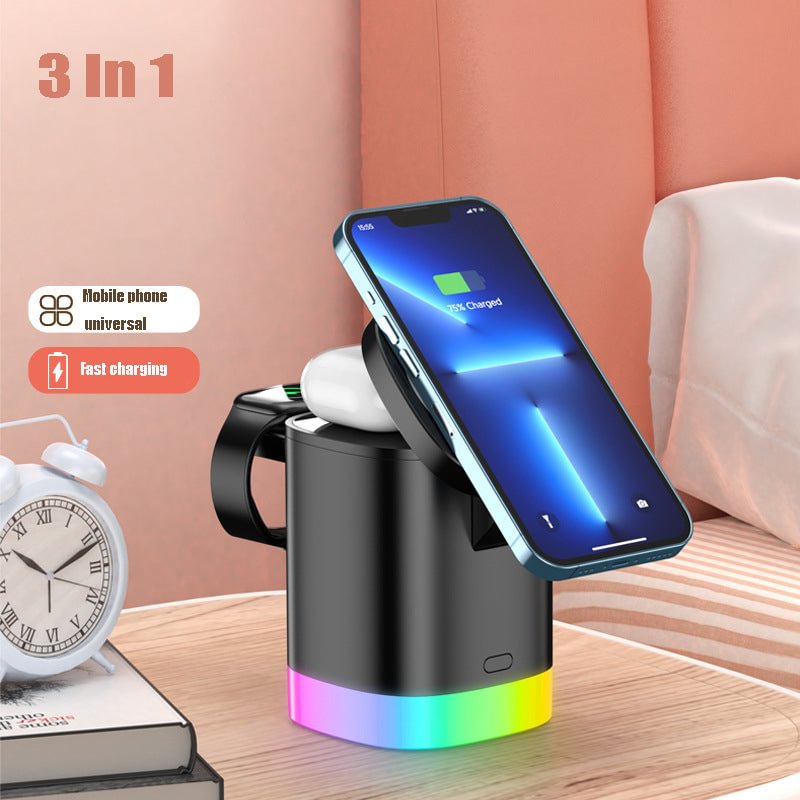 Foldable Three-In-One Mobile Phone Wireless Charging Bracket – pinewat