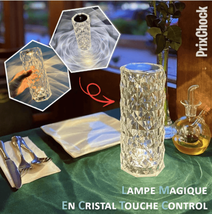 Wireless Rechargeable Crystal Magic Lamp / Key Control – pinewat